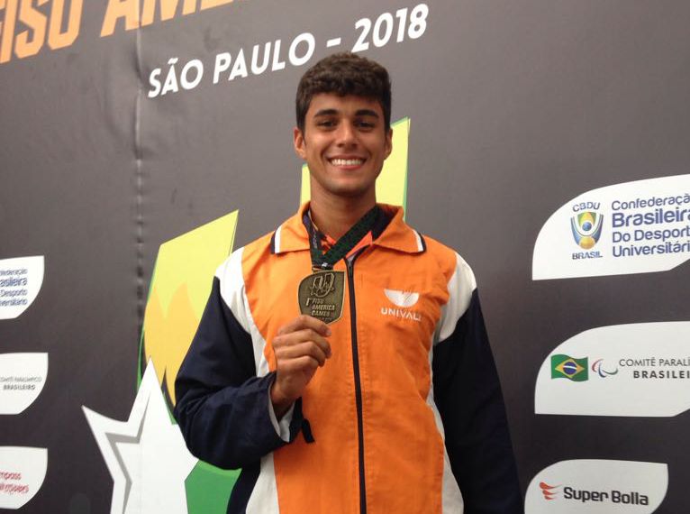 Atleta da Univali conquista medalha de bronze no Pan-Americano Universitário - Univali